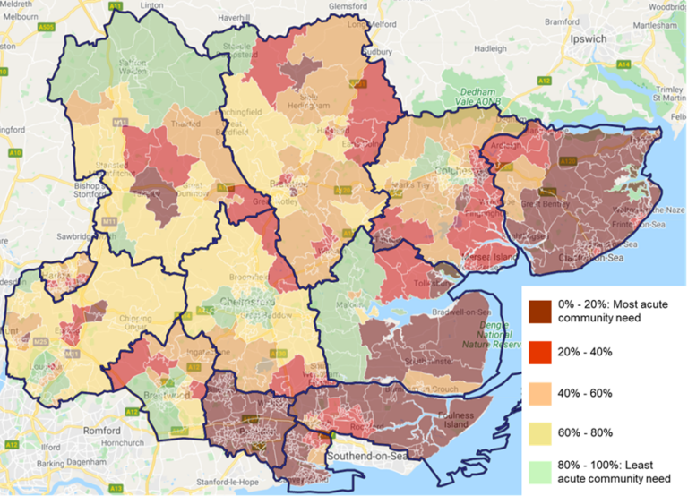Assessing the strength of communities in Essex