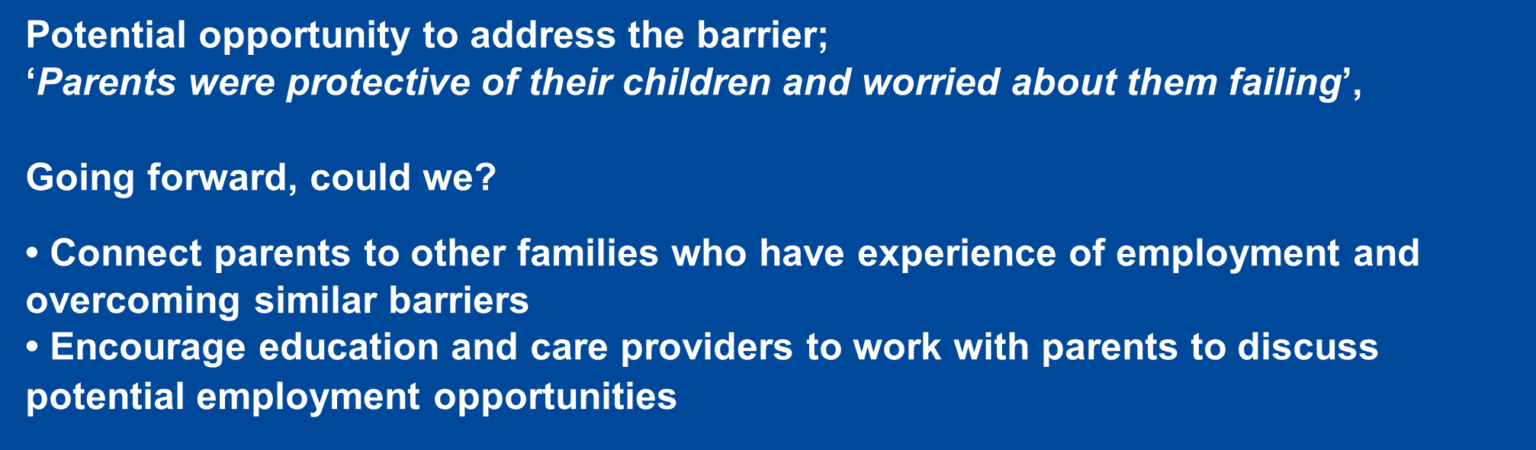 Employment experiences for people with learning disabilities and autism